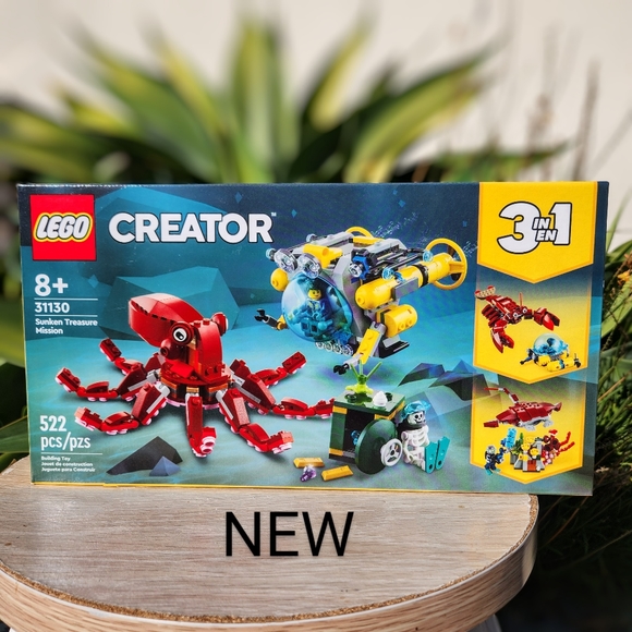 Lego | Toys | New Lego City 3in Submarine Ocean Octopus Sunken Treasure ...